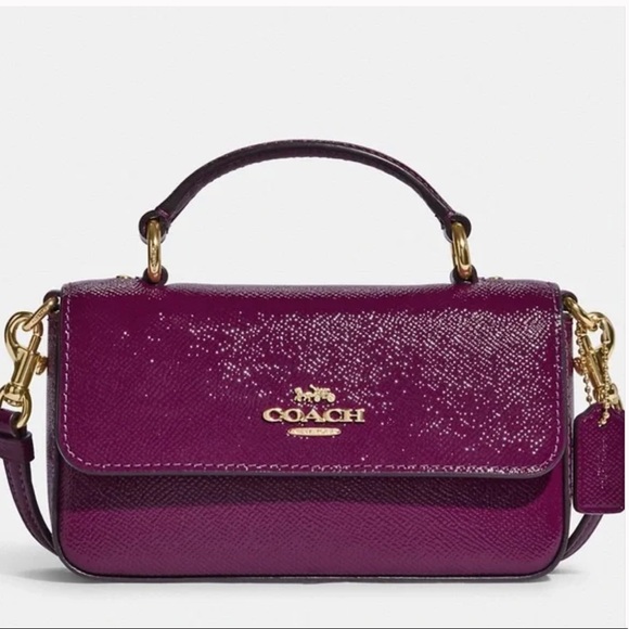 Coach | Bags | Coach Mini Josie Top Handle Crossbody Bag Purple | Poshmark